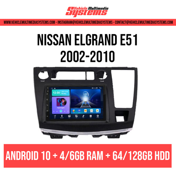 Nissan Elgrand E51 | 2002-2010 | Android Screen – Vehicle Multimedia Systems
