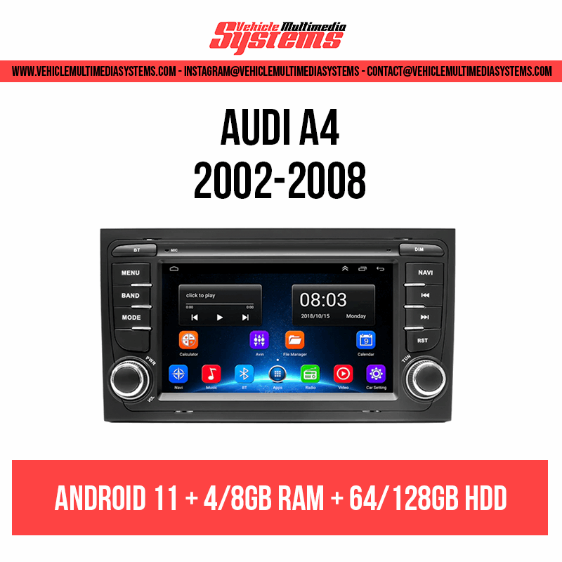 Audi A4 | 2002-2008 | Android Screen– Vehicle Multimedia Systems