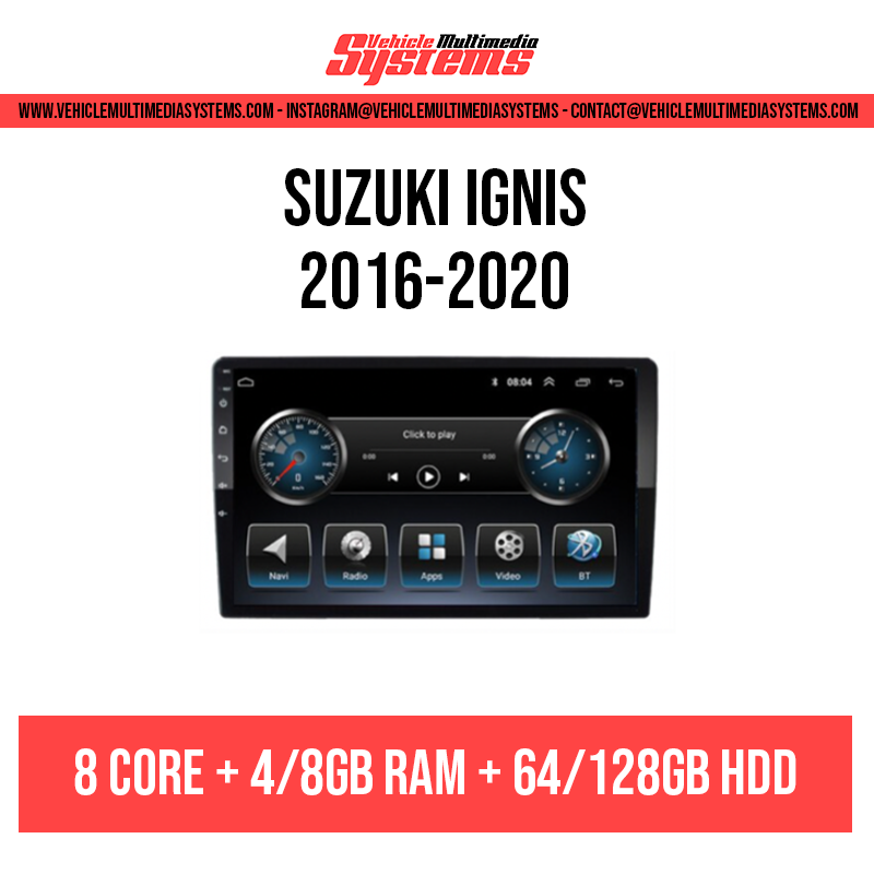 Suzuki Ignis | 2016-2020 | Pantalla Android– Vehicle Multimedia Systems