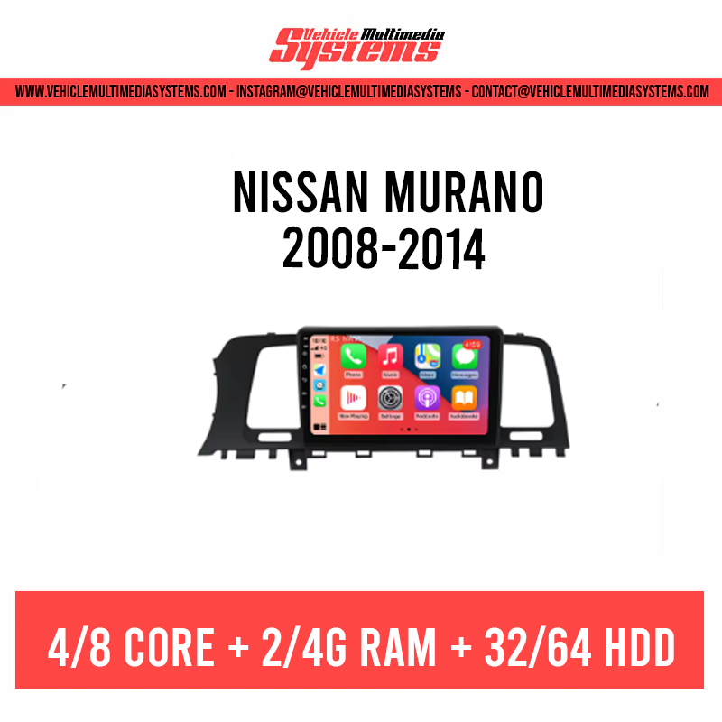 Nissan Murano | 2008-2014 | Android Screen– Vehicle Multimedia Systems