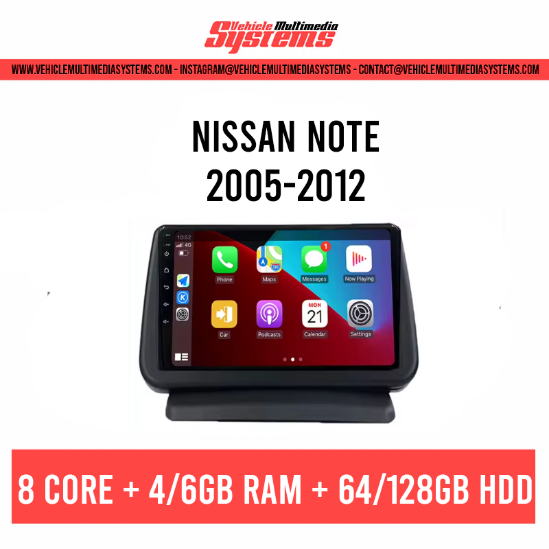 Nissan Note | 2005-2012 | Android Screen– Vehicle Multimedia Systems