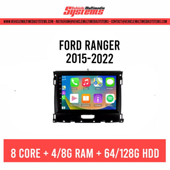 Ford Ranger | 2015 - 2022 | Android Screen– Vehicle Multimedia Systems