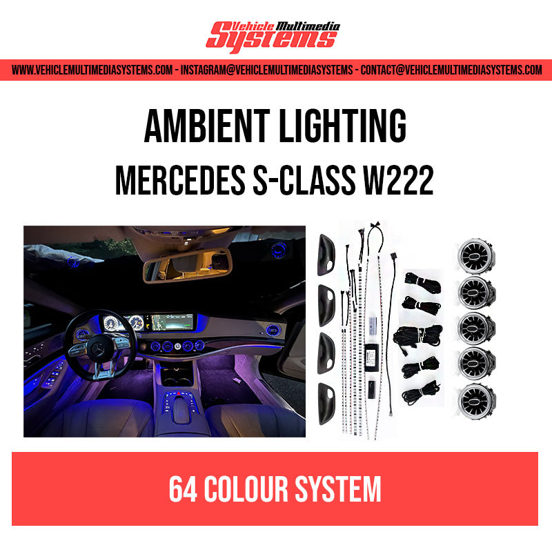 Mercedes-Benz S Class | W222 | Ambient Lighting Kit– Vehicle Multimedia ...