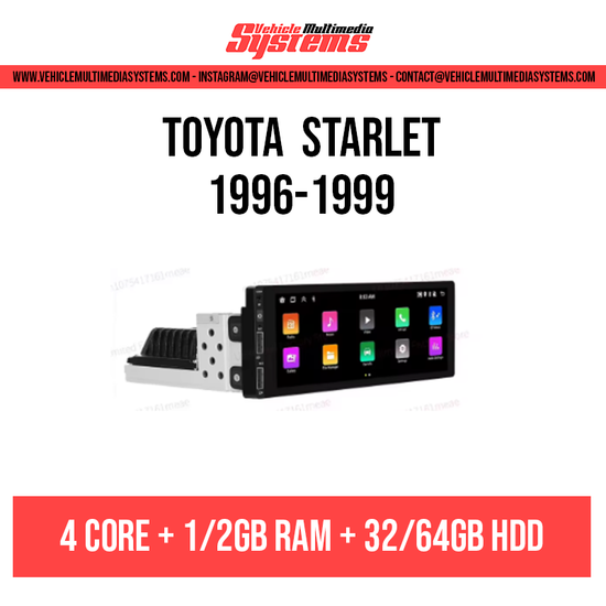 Toyota Starlet | 1996-1999 | Android Screen– Vehicle Multimedia Systems