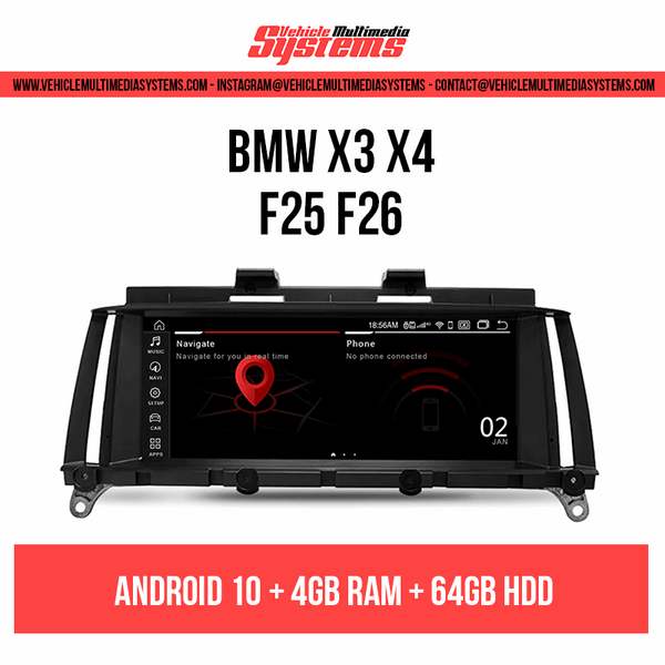 BMW X3 X4 | F25 F26 | Android Screen | CIC, NBT, EVO – Vehicle ...