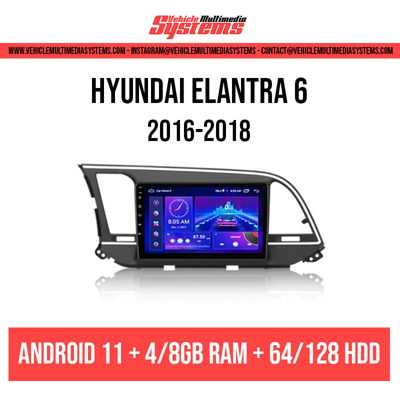 Hyundai Elantra 6 | 2016-2018 | Android Screen– Vehicle Multimedia Systems