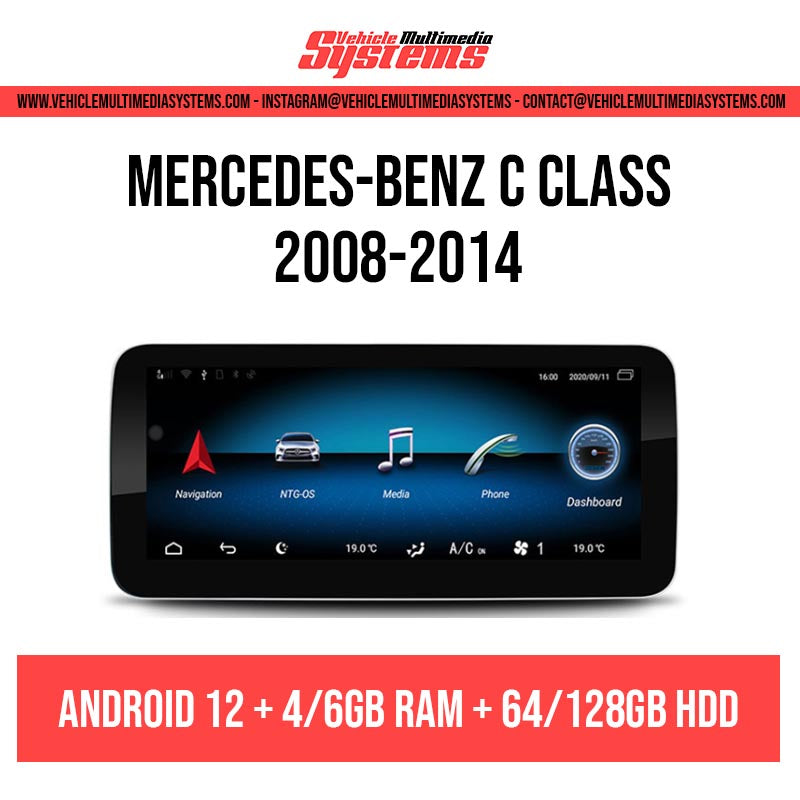 Mercedes-Benz C Class | 2008-2014 | Android Screen– Vehicle Multimedia ...