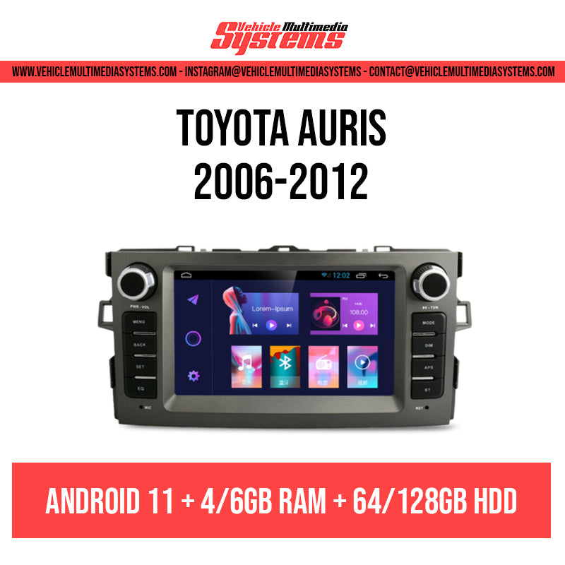 Toyota Auris | 2006-2012 | Pantalla Android– Vehicle Multimedia Systems