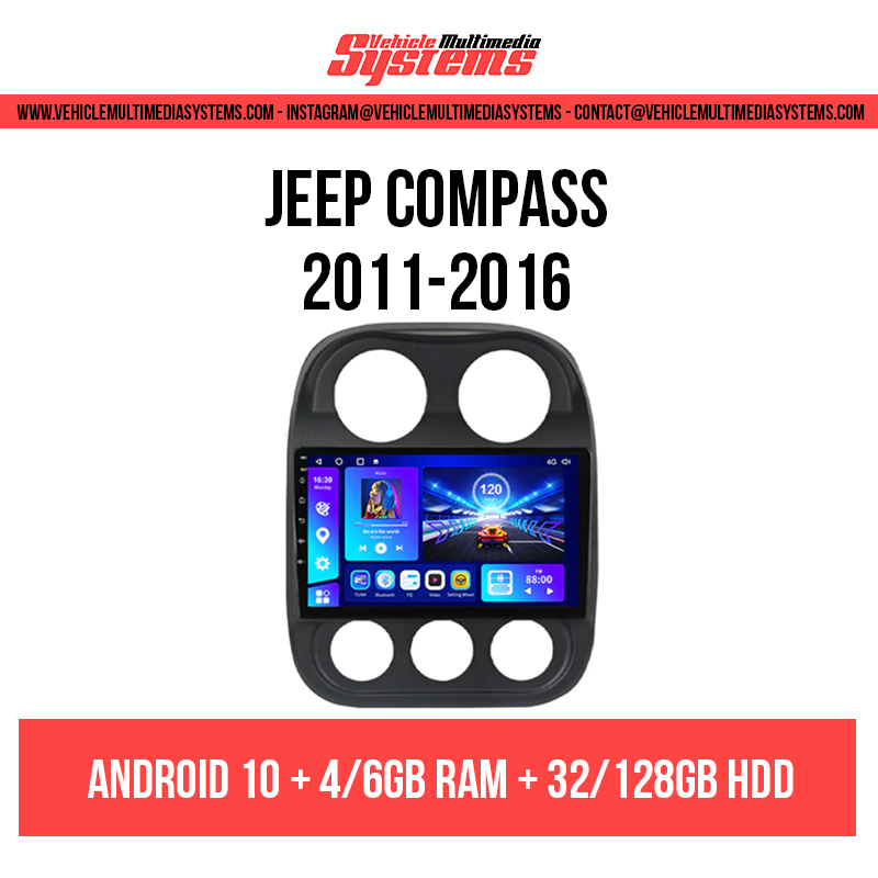 Jeep Compass | 2011-2016 | Android Screen– Vehicle Multimedia Systems