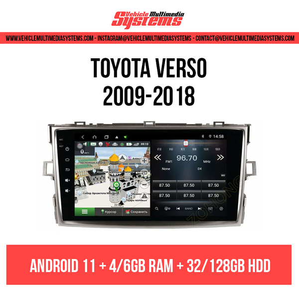 Toyota Verso | 2009-2018 | Android Screen – Vehicle Multimedia Systems
